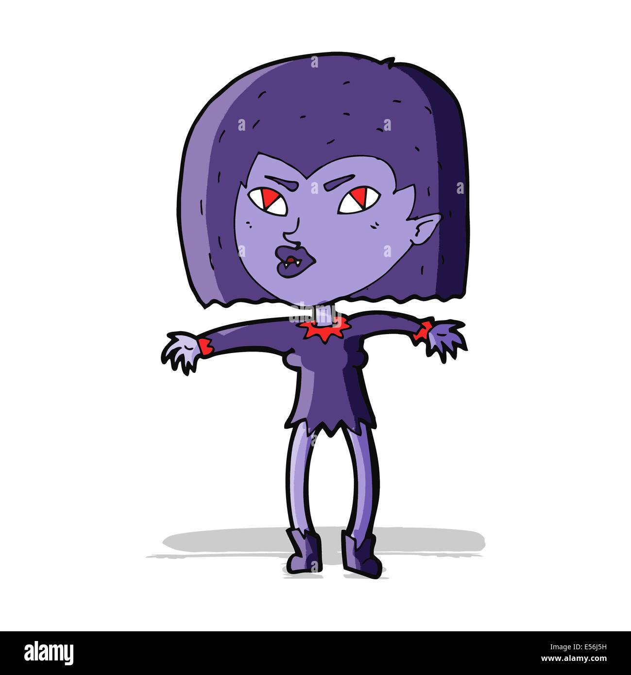 cartoon vampire girl Stock Vector Image & Art - Alamy
