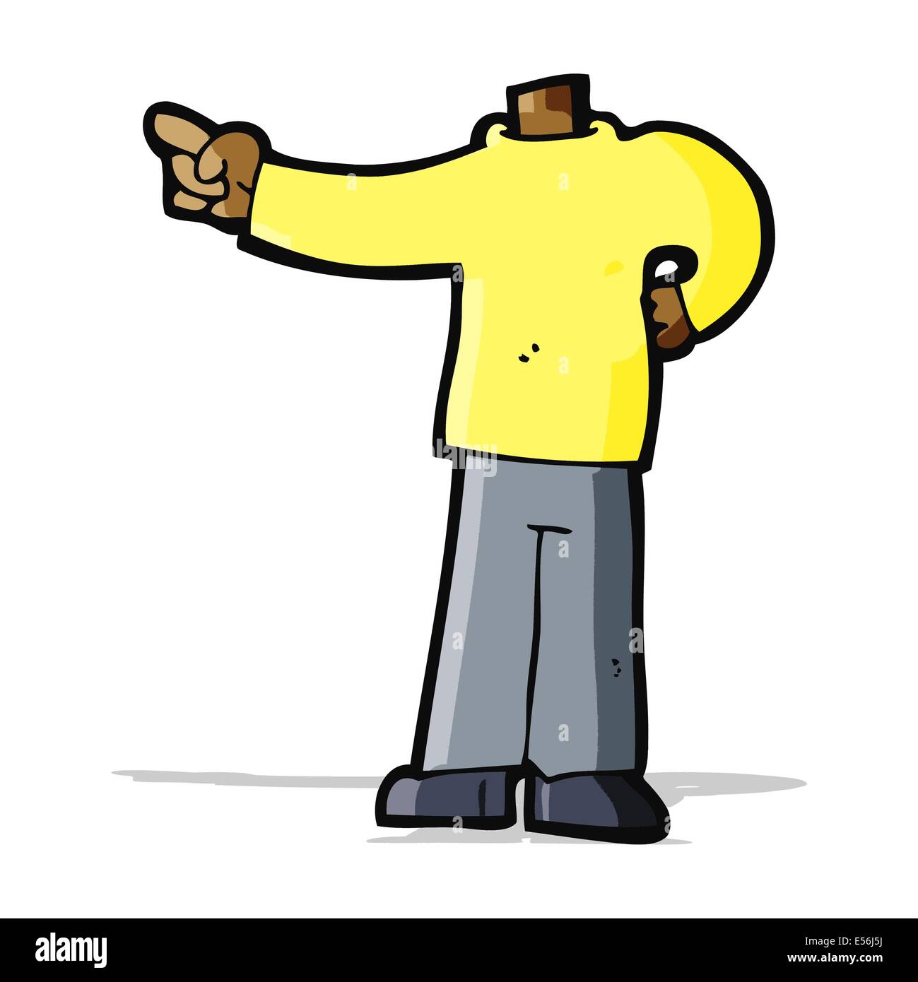 cartoon pointing body (mix and match cartoons or add own photos Stock ...