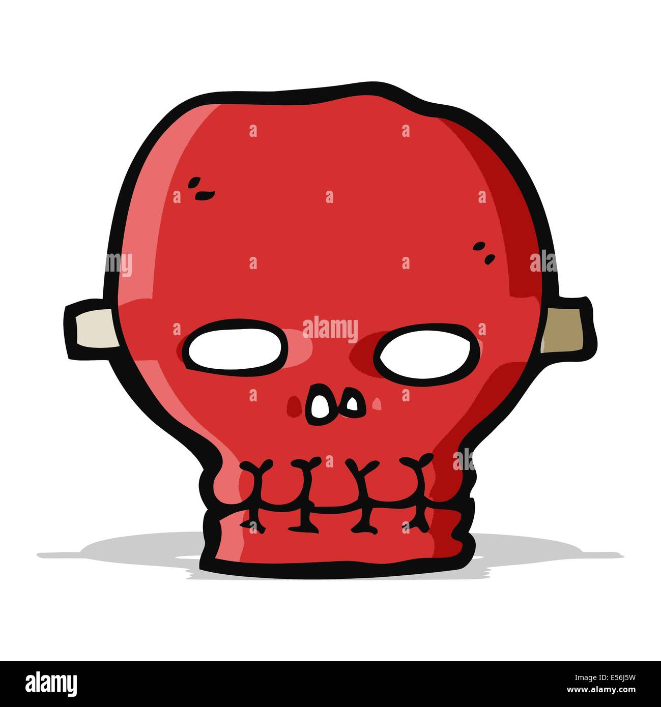 cartoon spooky skull mask Stock Vector Image & Art - Alamy