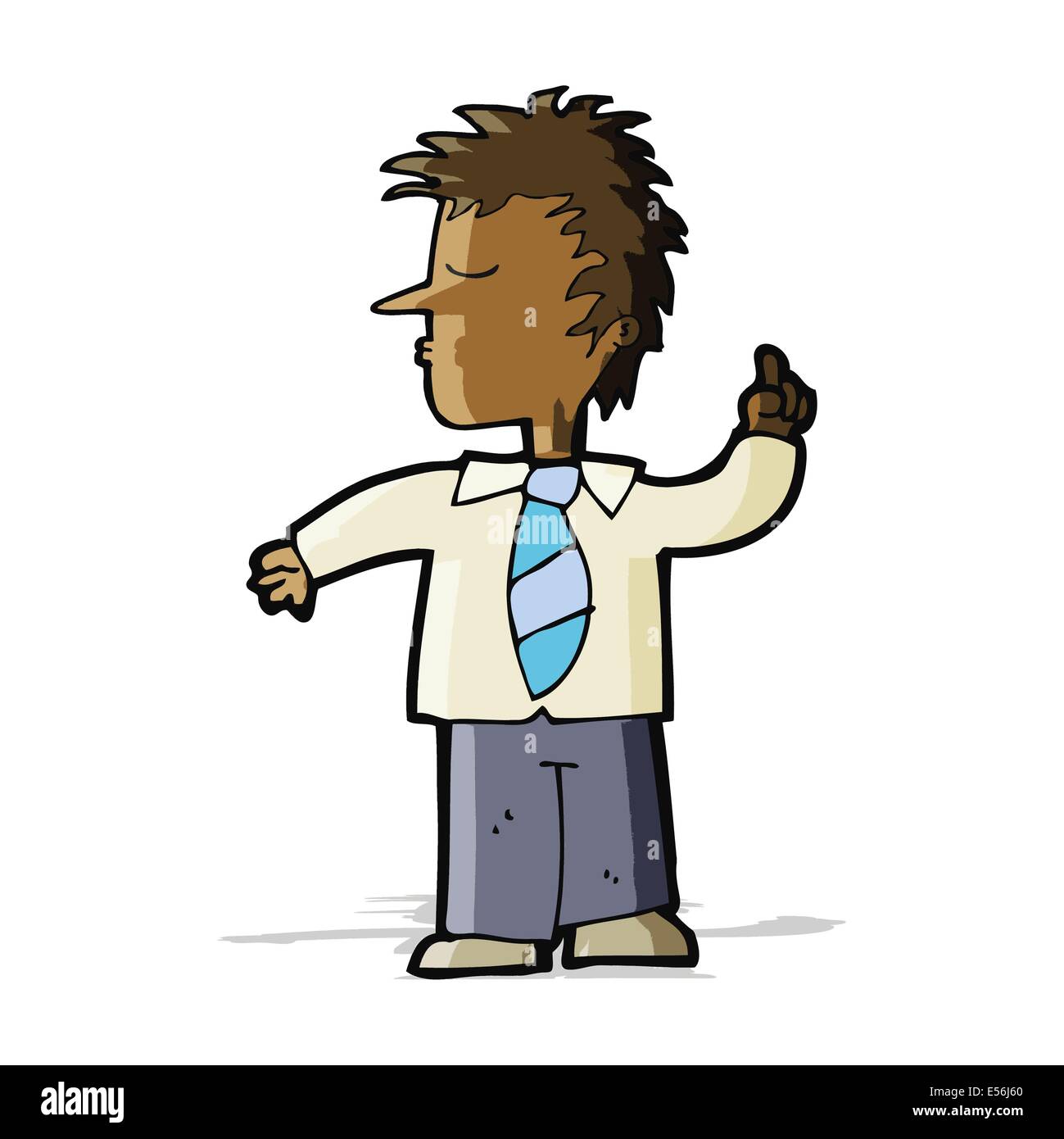 cartoon man making his point Stock Vector Image & Art - Alamy