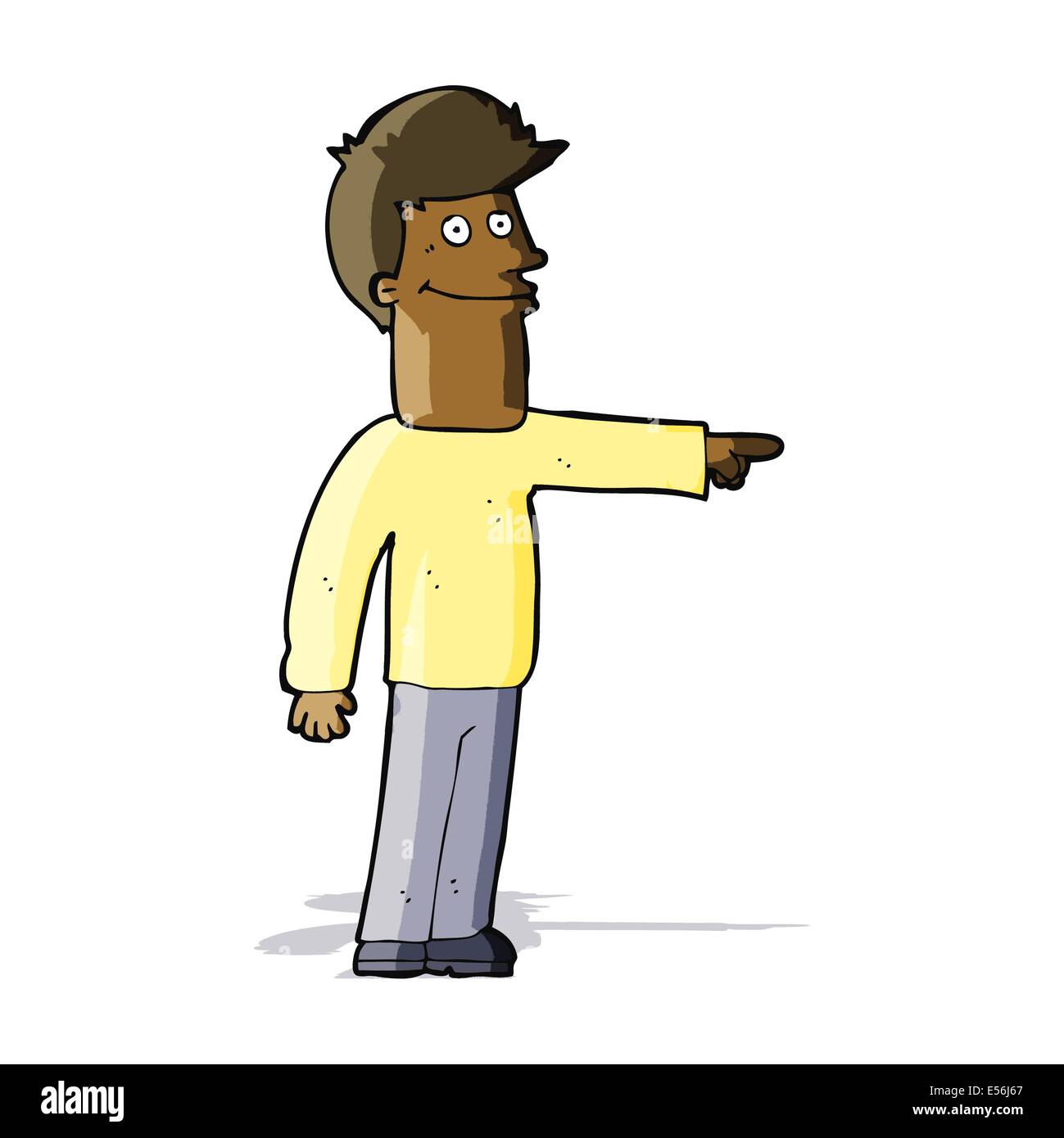 cartoon man pointing Stock Vector Image & Art - Alamy