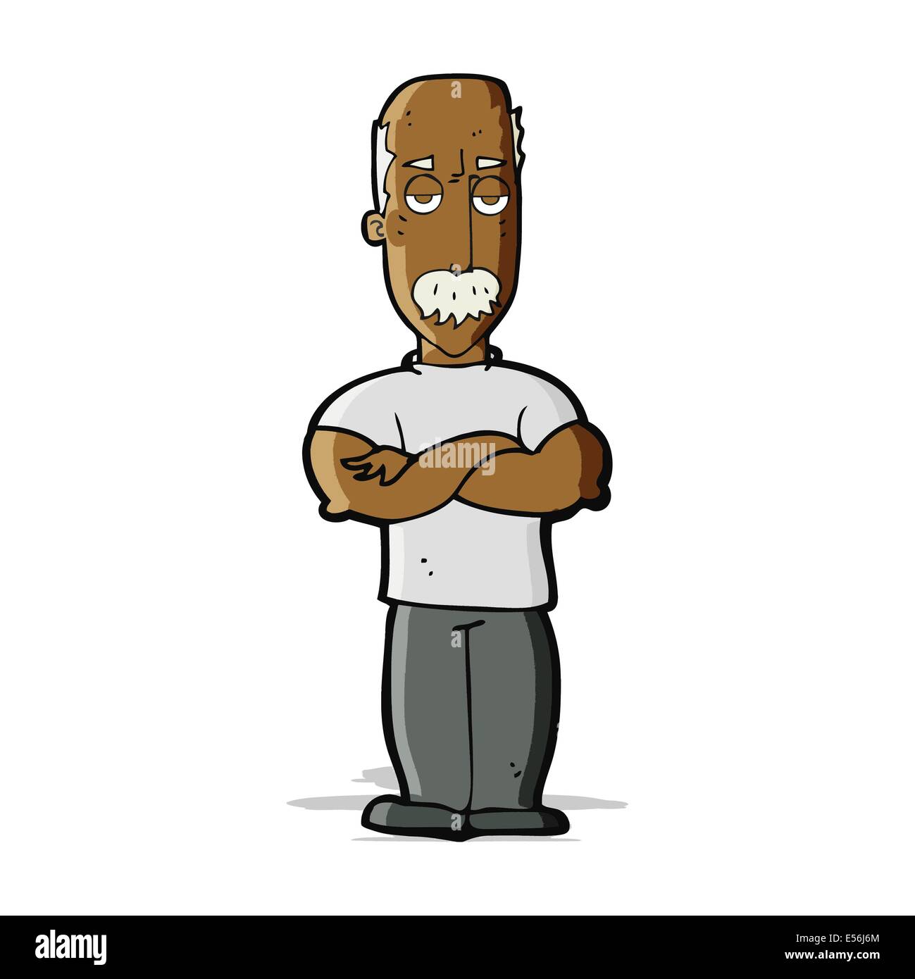 cartoon angry man with mustache Stock Vector Image & Art - Alamy