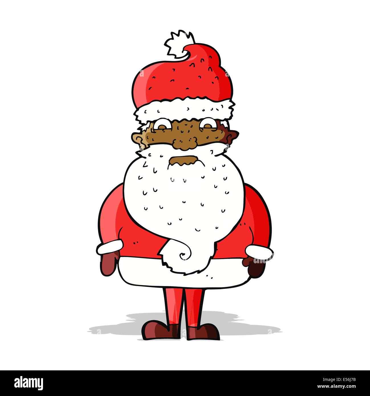 cartoon grumpy santa claus Stock Vector Image & Art - Alamy