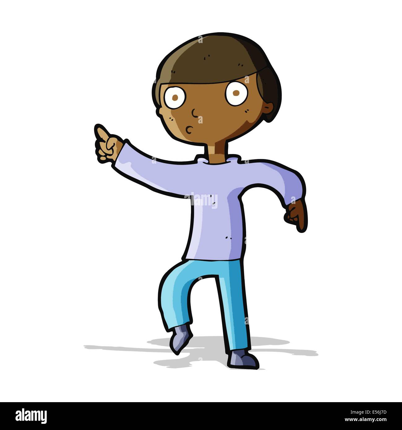 cartoon boy pointing Stock Vector Image & Art - Alamy