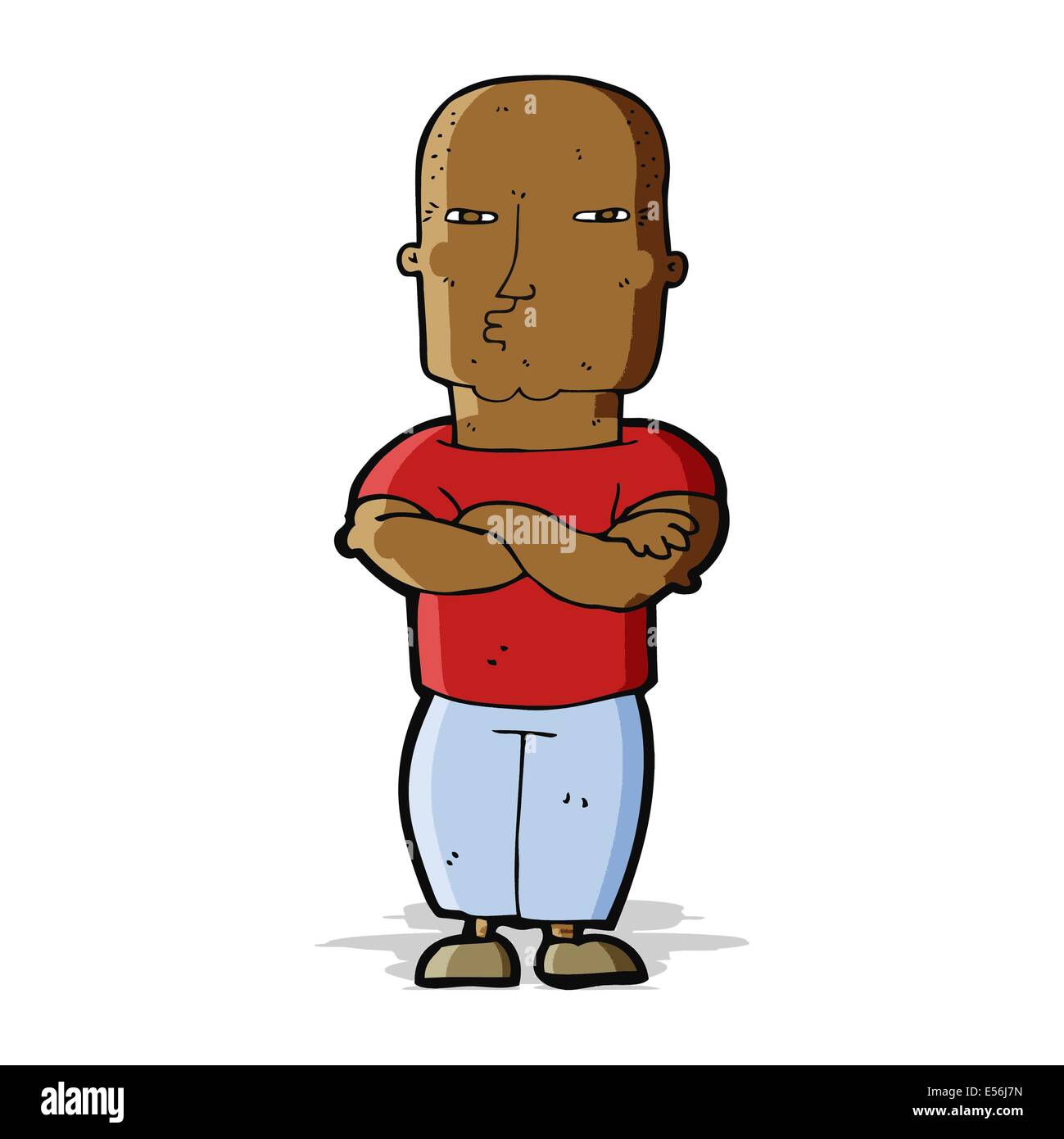 cartoon tough guy Stock Vector Image & Art - Alamy