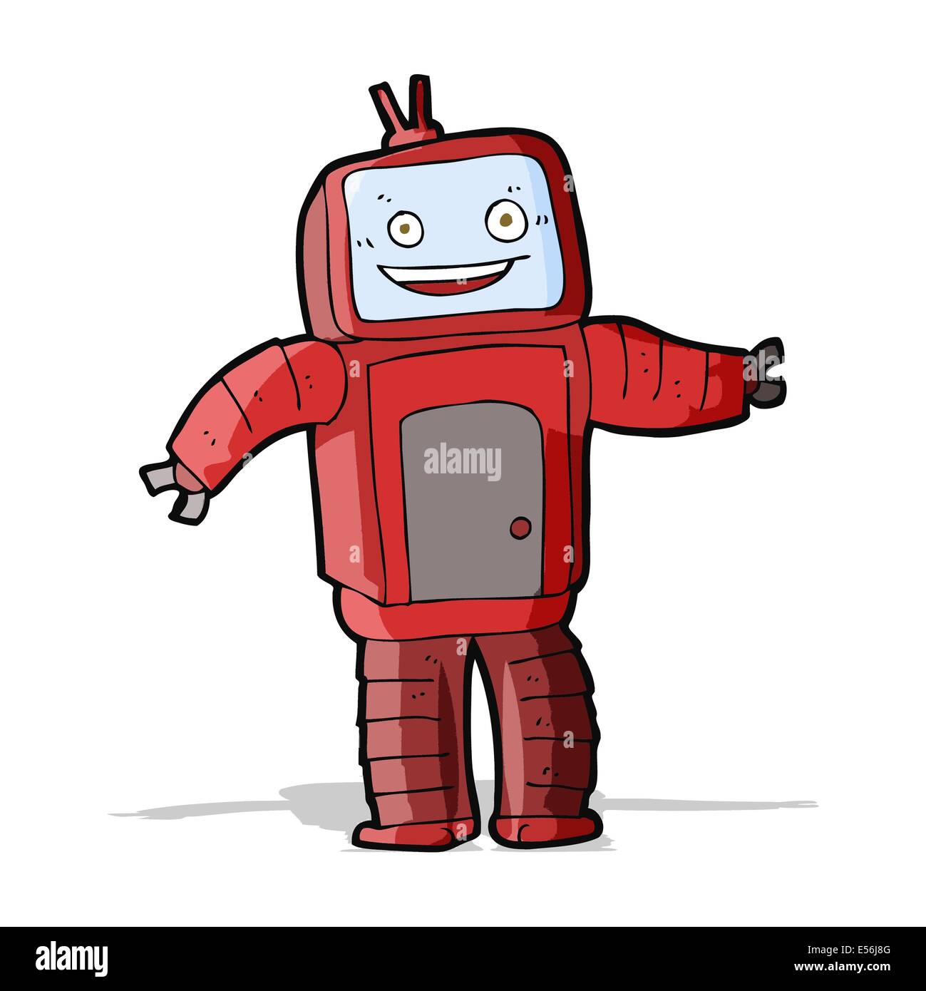 cartoon funny robot Stock Vector Image & Art - Alamy