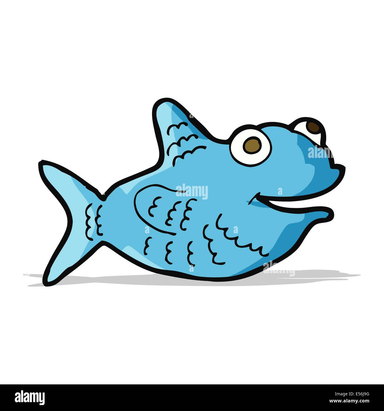 cartoon happy fish Stock Vector Image & Art - Alamy