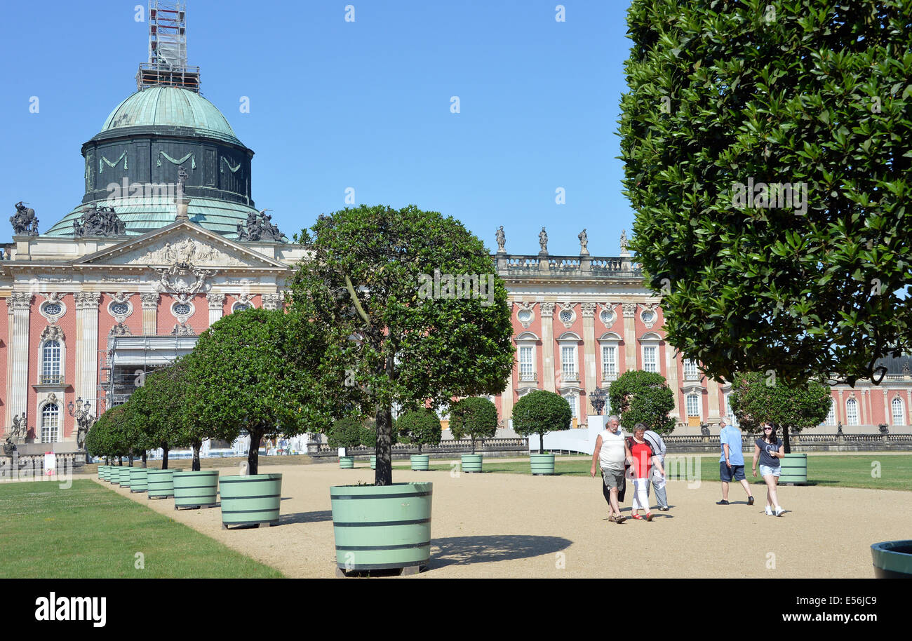 The New Palace in Potsdam, Germany, 22 July 2014. The Prussian Palaces ...