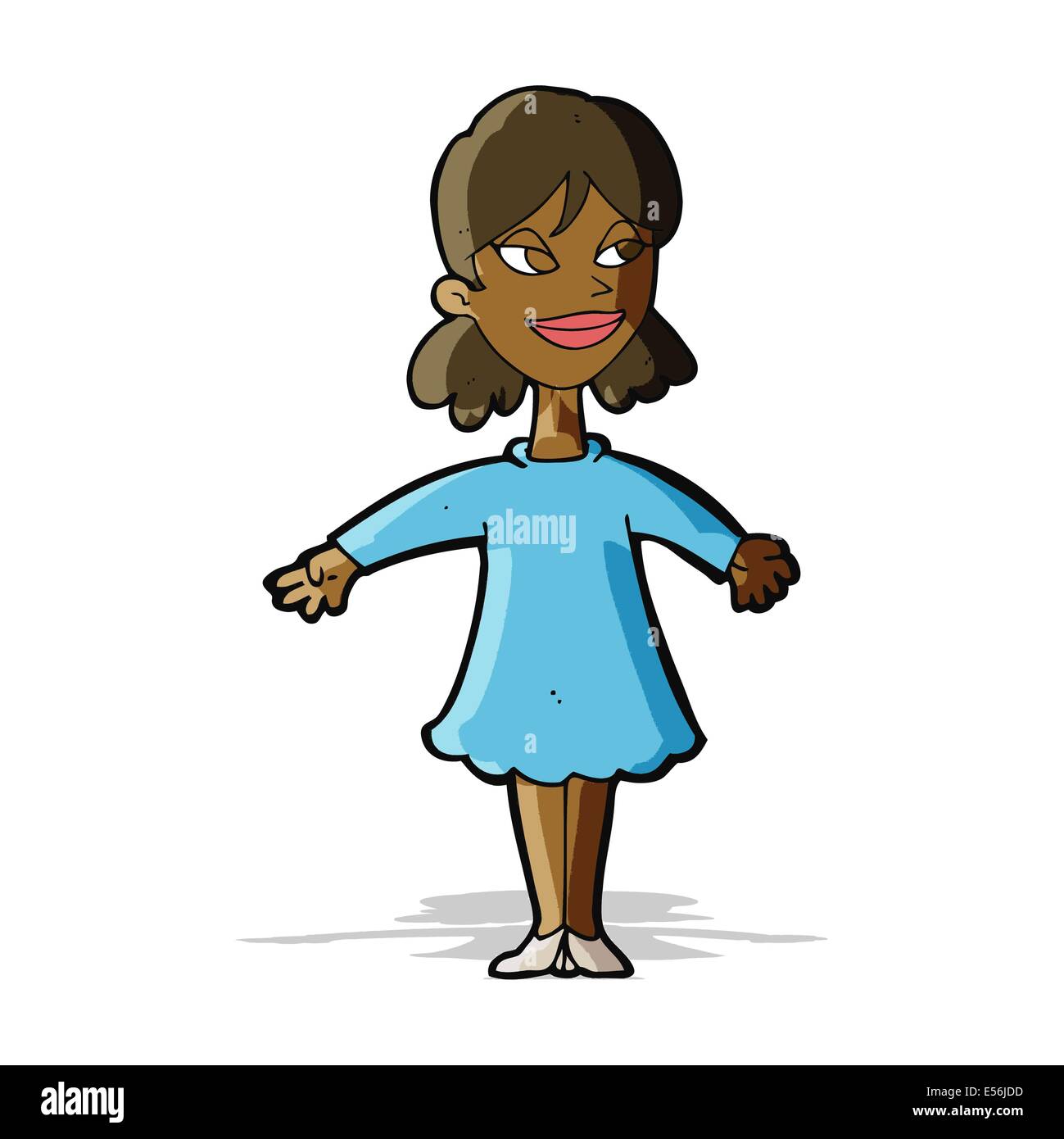 cartoon woman with open arms Stock Vector Image & Art - Alamy