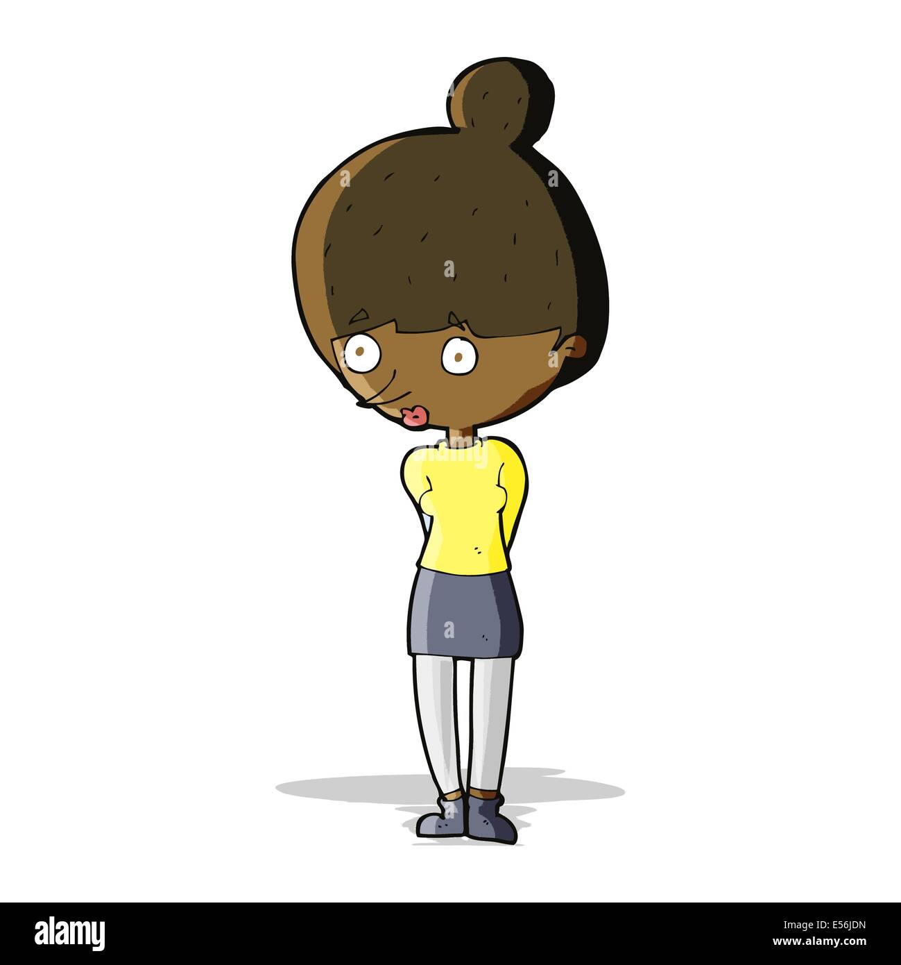 cartoon woman staring Stock Vector Image & Art - Alamy