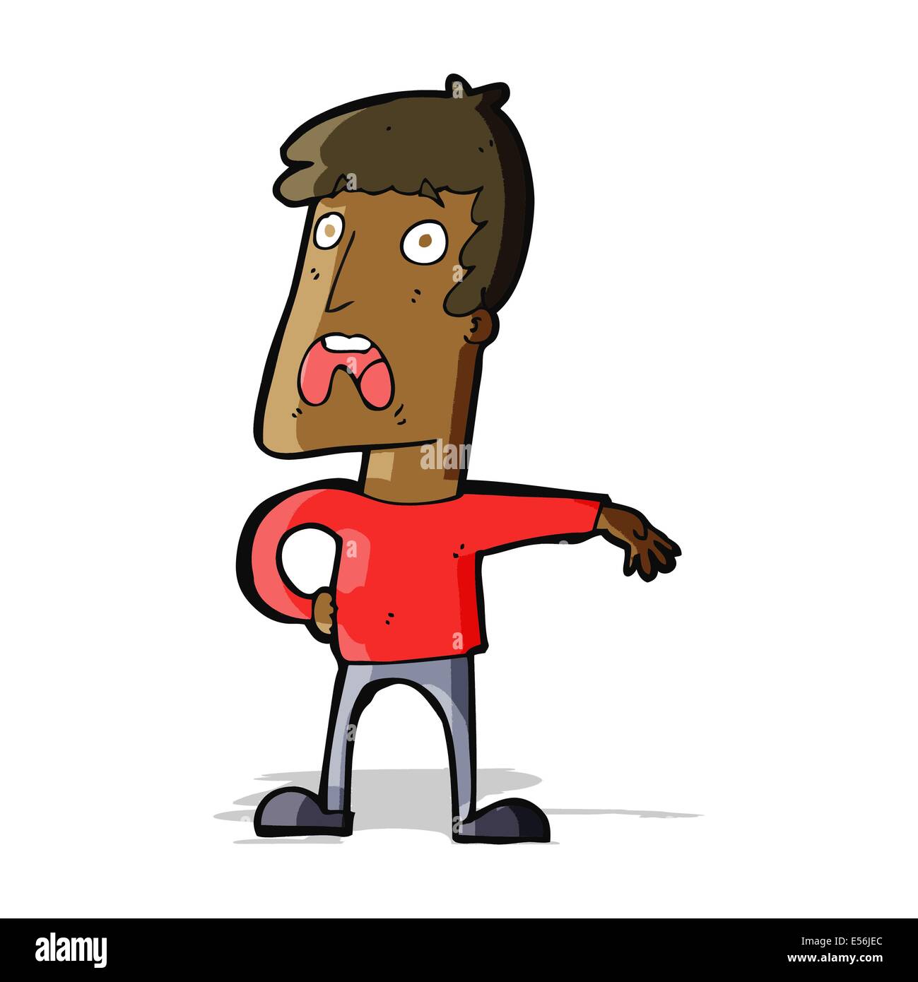 cartoon complaining man Stock Vector Image & Art - Alamy