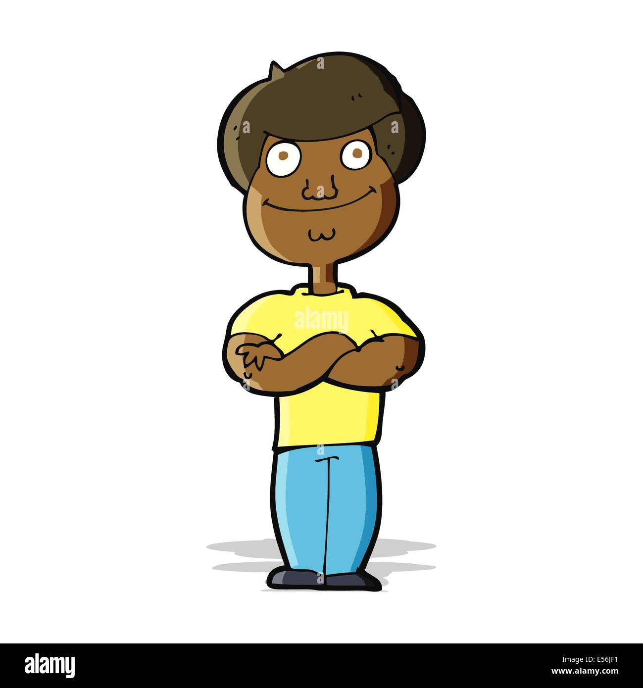 cartoon happy man Stock Vector Image & Art - Alamy