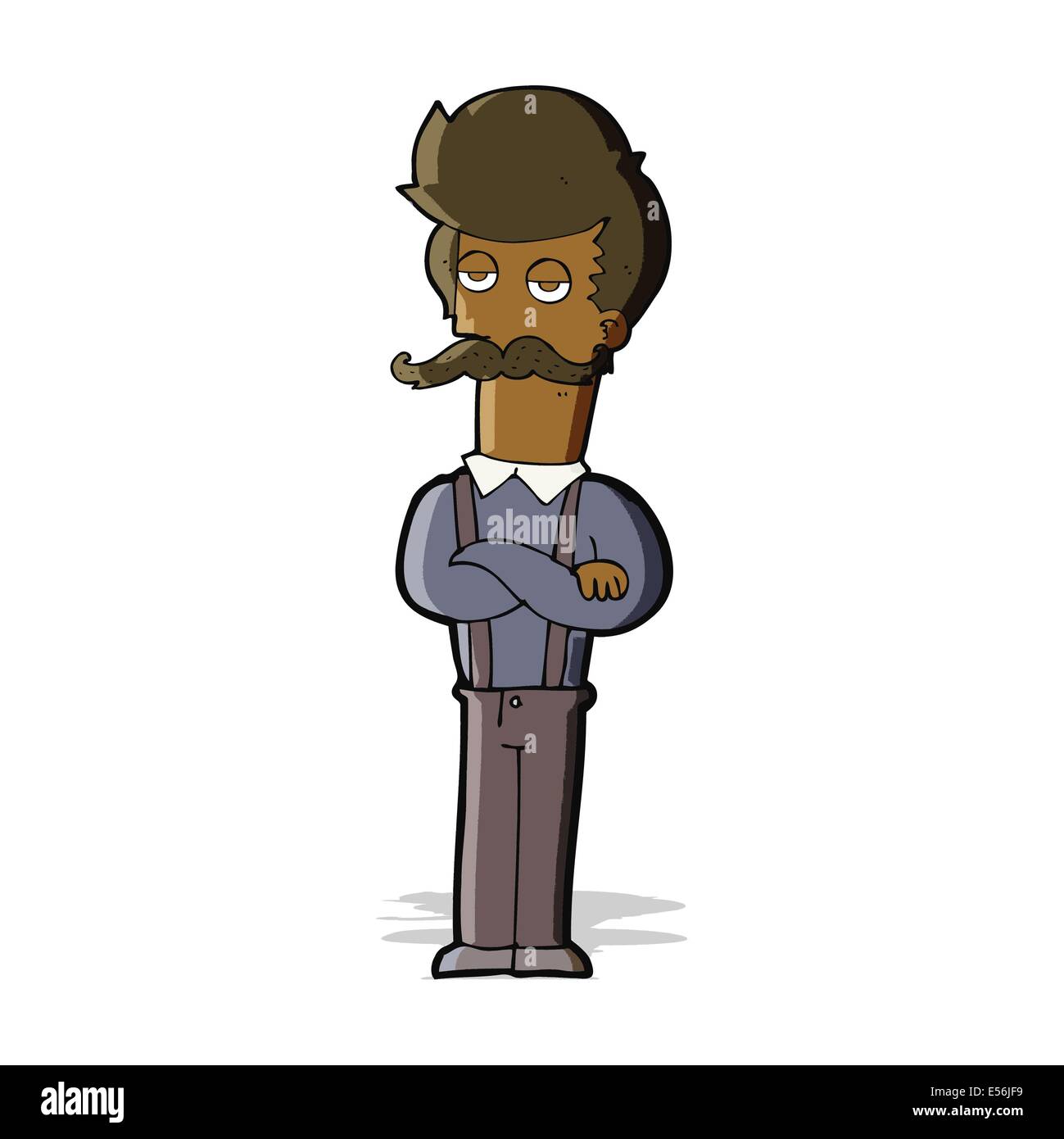 cartoon man with mustache Stock Vector Image & Art - Alamy