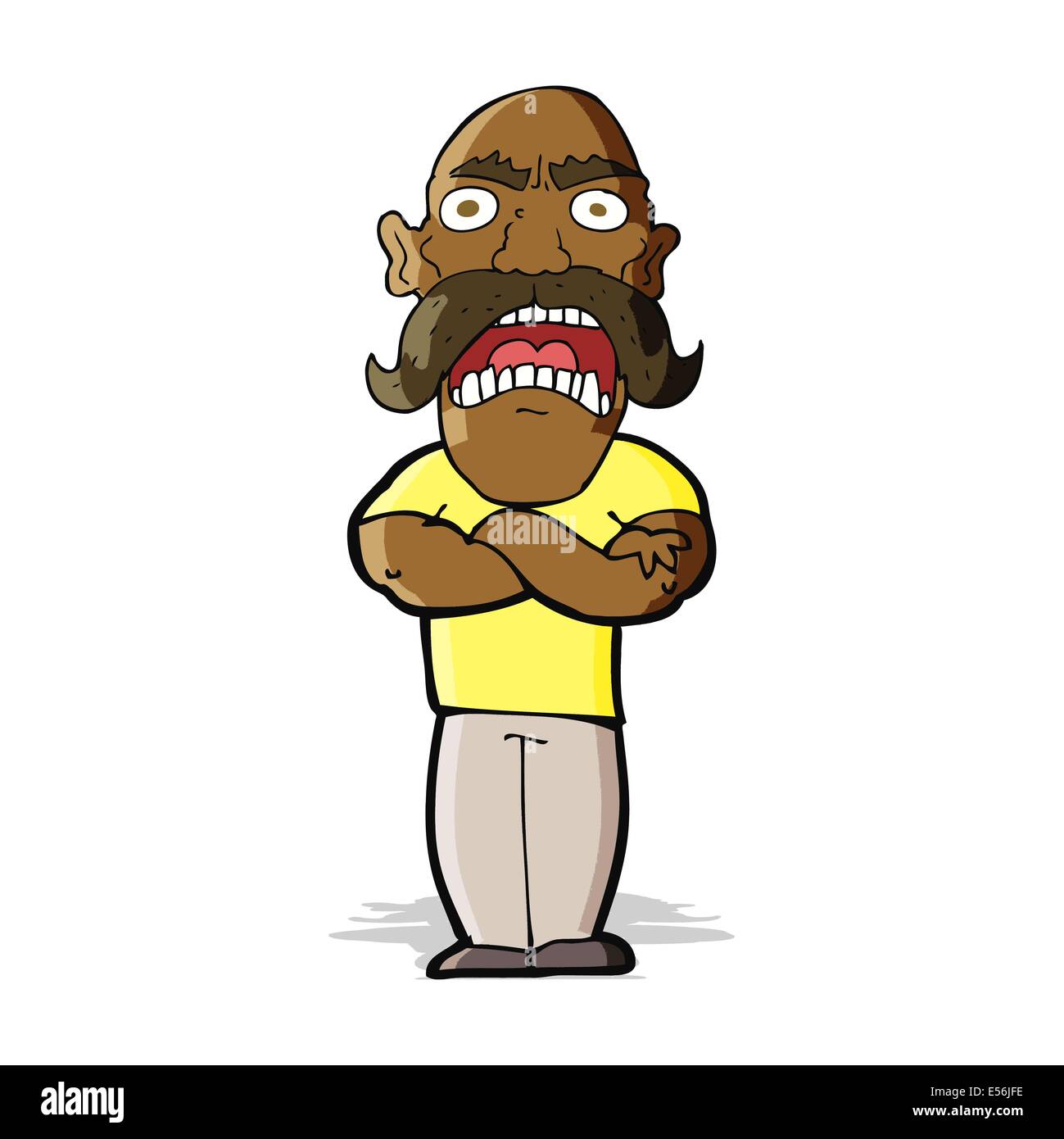 cartoon angry man Stock Vector Image & Art - Alamy