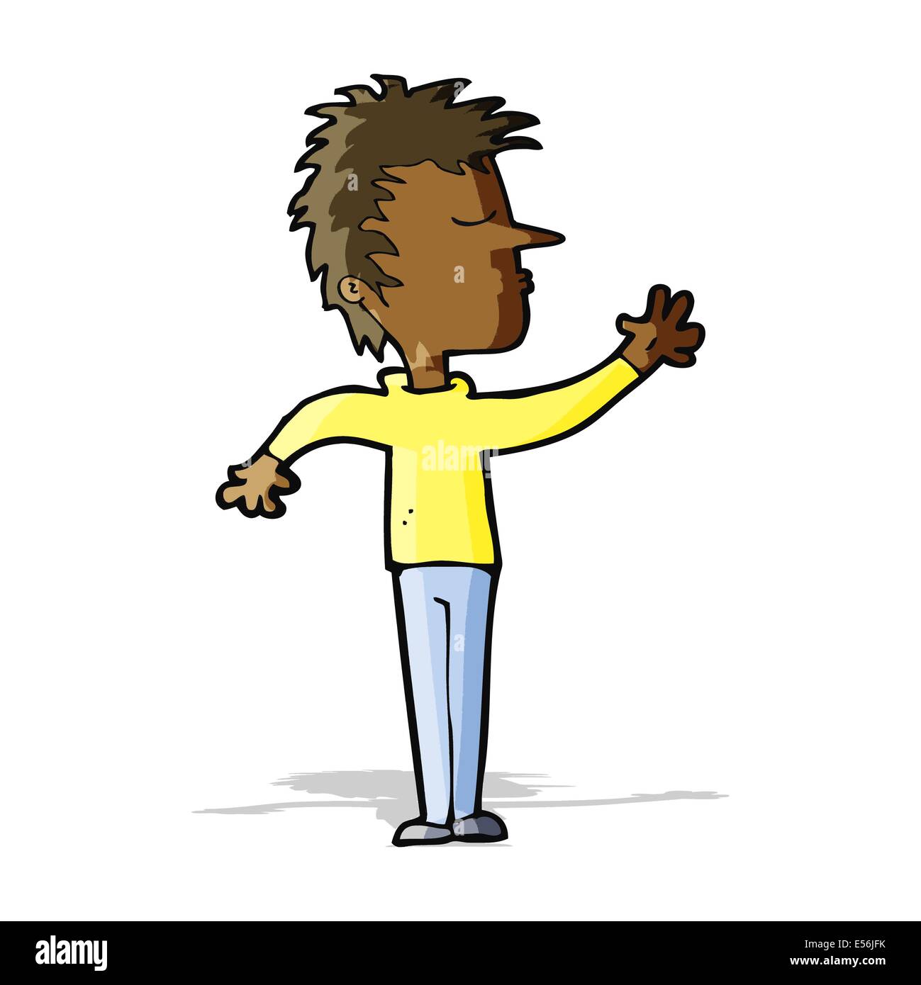 cartoon dismissive man Stock Vector Image & Art - Alamy