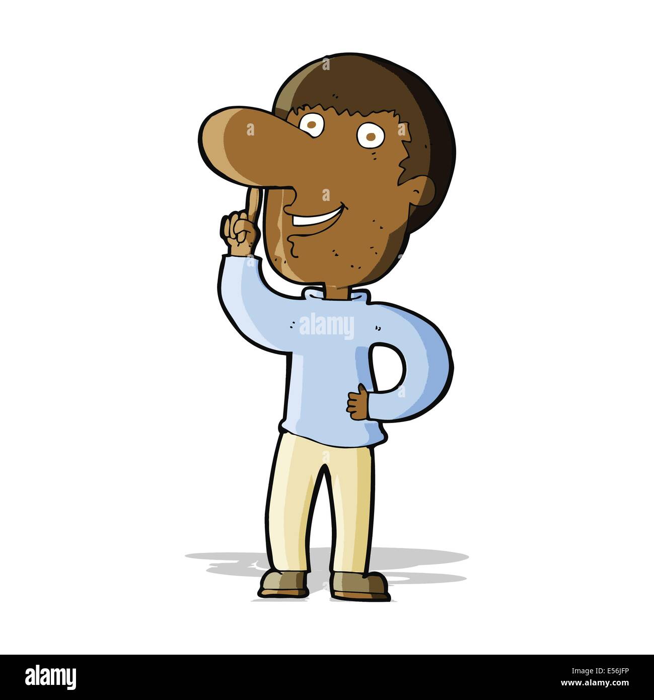 cartoon man with idea Stock Vector Image & Art - Alamy