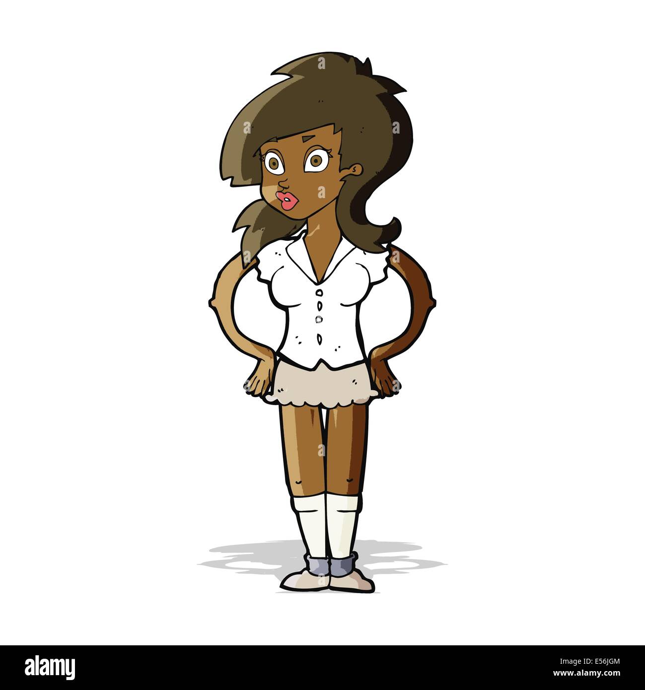 cartoon pretty woman Stock Vector Image & Art - Alamy