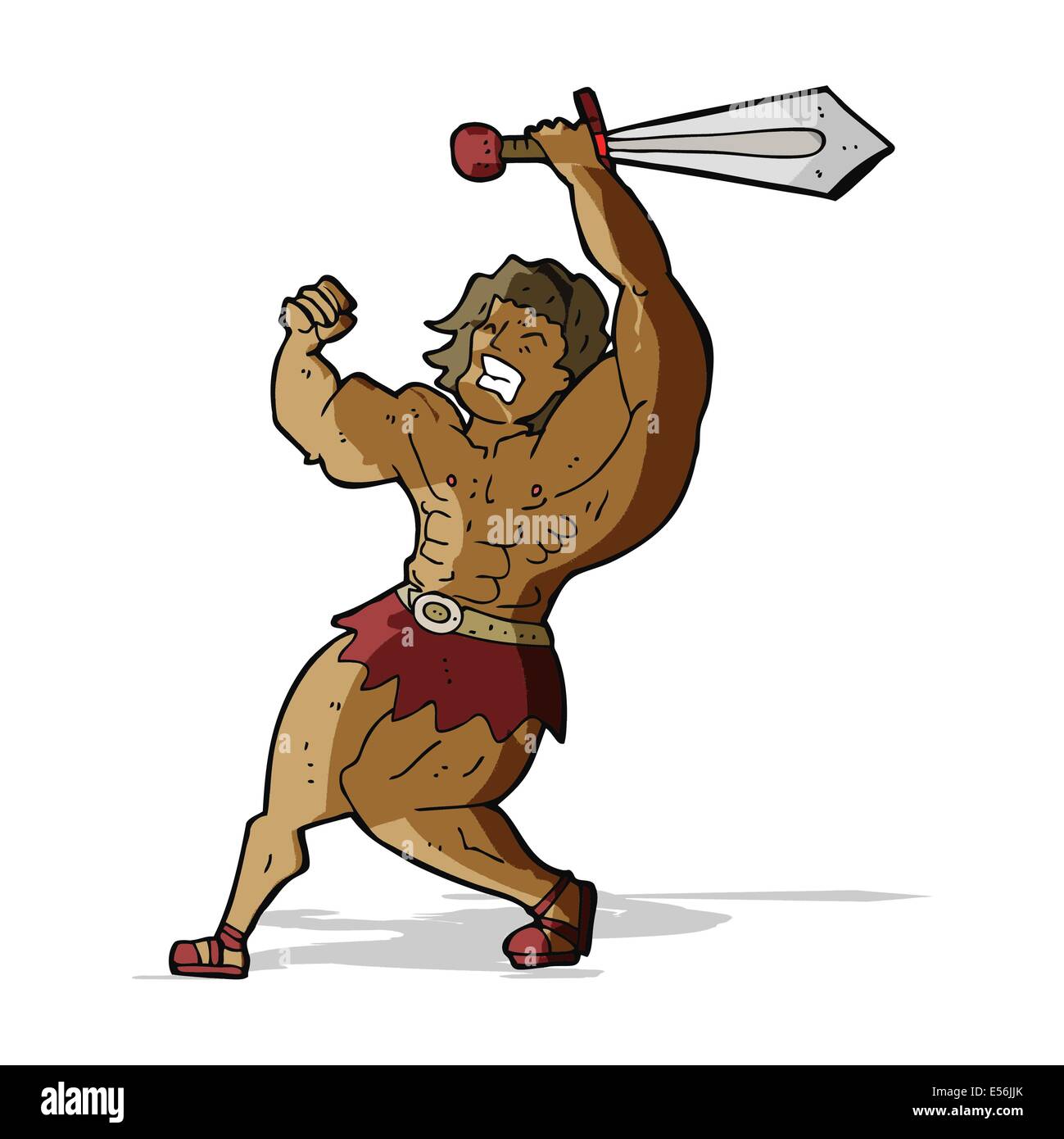 cartoon barbarian hero Stock Vector Image & Art - Alamy