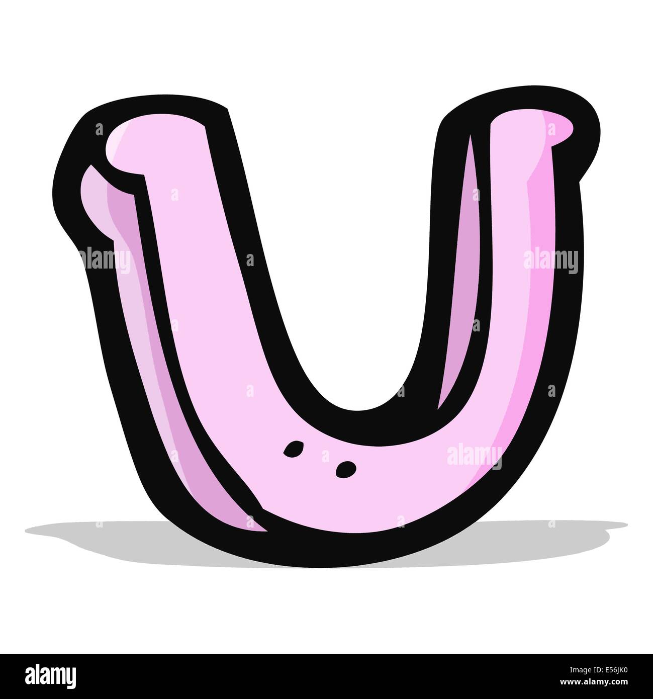 cartoon letter U Stock Vector Image & Art - Alamy