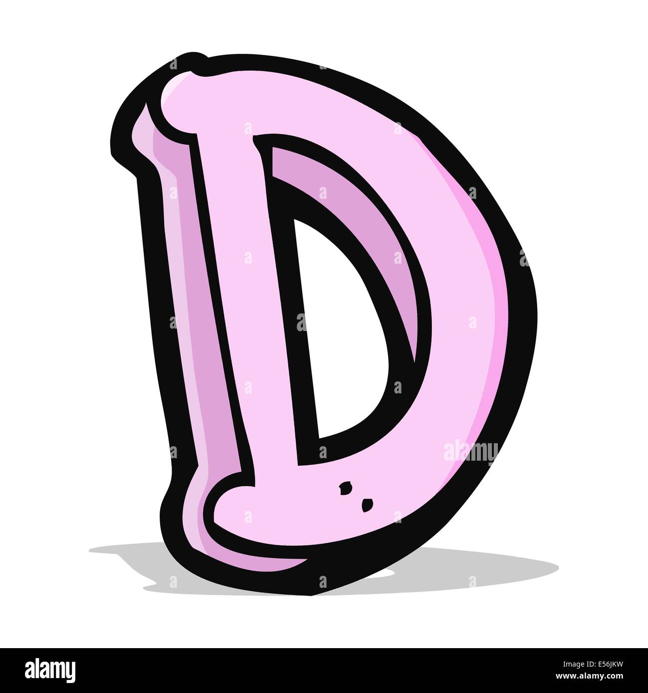 cartoon letter D Stock Vector Image & Art - Alamy