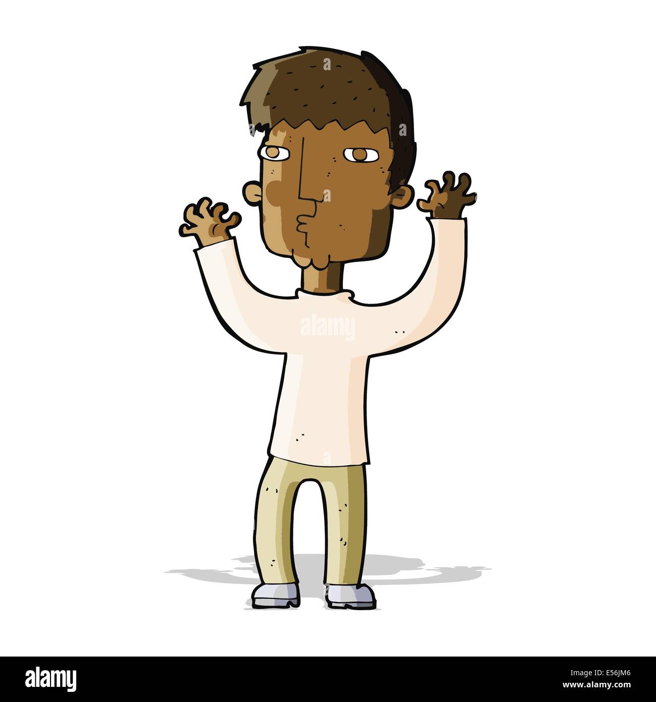 cartoon anxious man Stock Vector Image & Art - Alamy