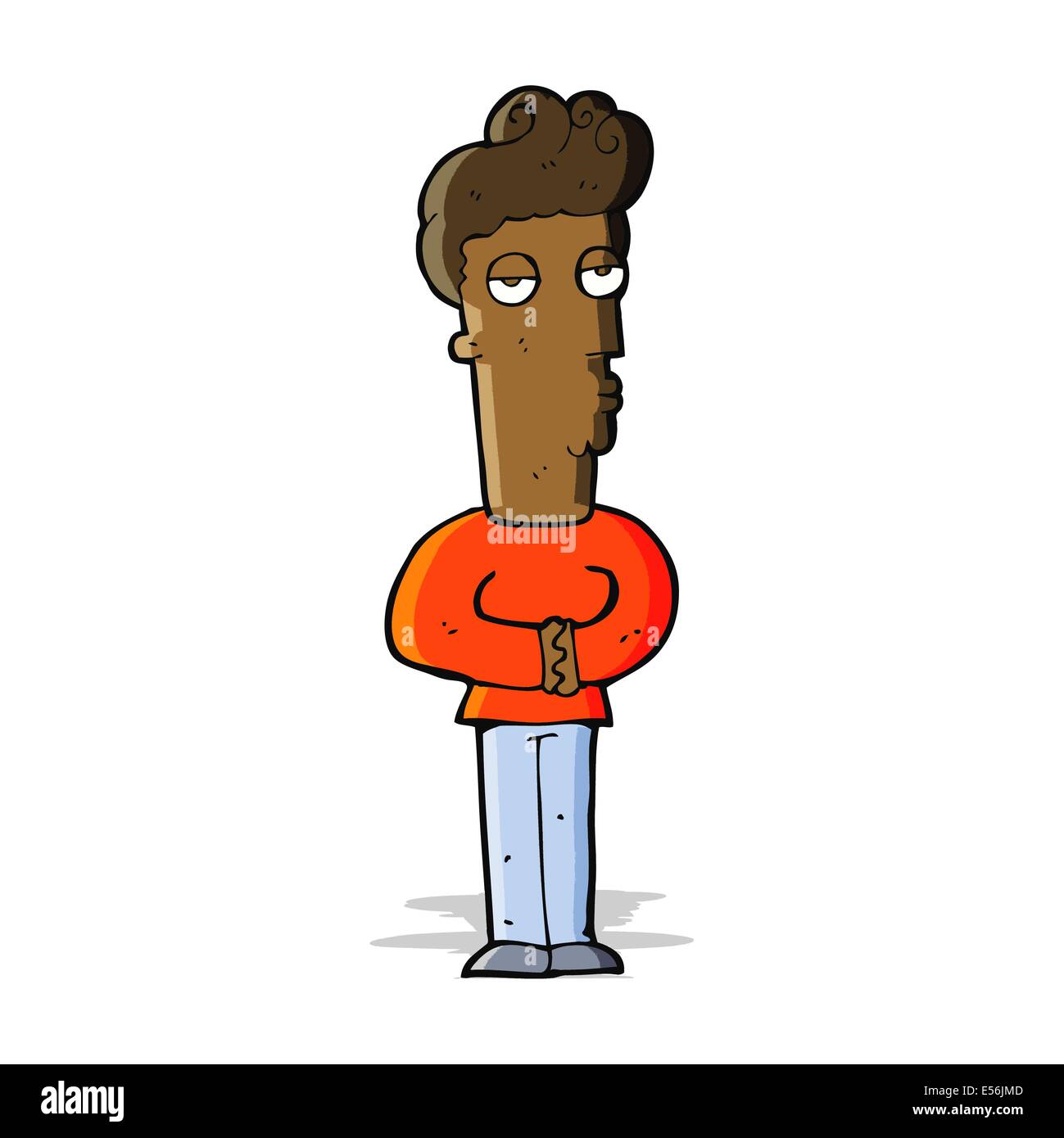 Cartoon arrogant man Stock Vector Images - Alamy