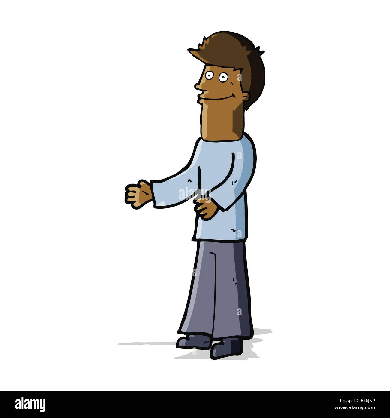 cartoon man shrugging shoulders Stock Vector Image & Art - Alamy