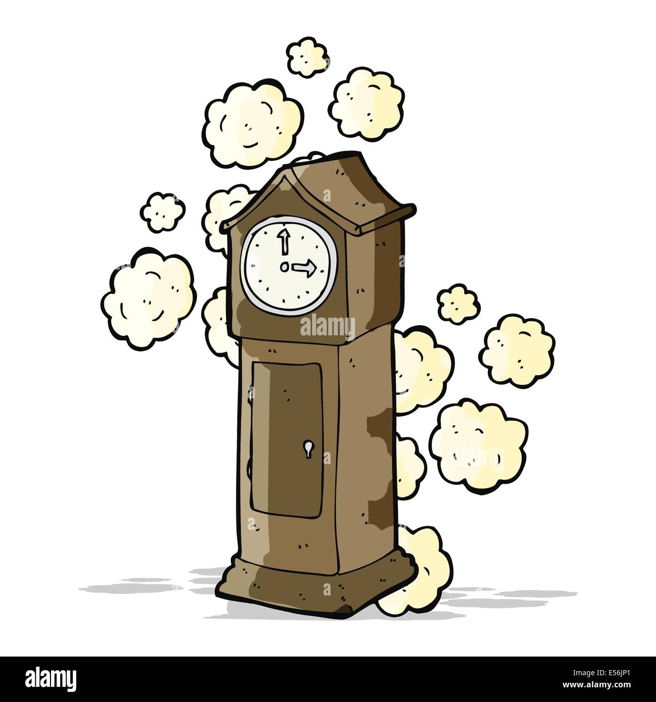 Old dusty clock Stock Vector Images - Alamy