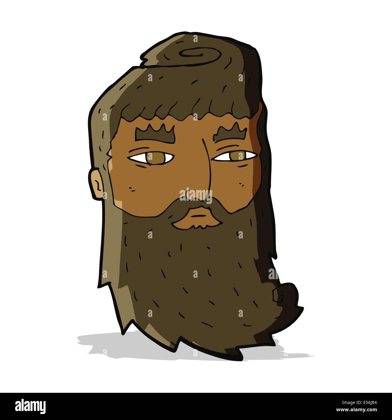 Bearded man line art Cut Out Stock Images & Pictures - Alamy