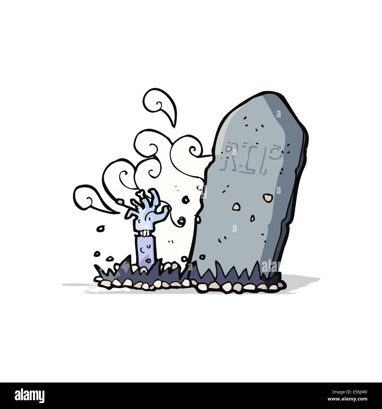 Hand rising from grave Cut Out Stock Images & Pictures - Alamy