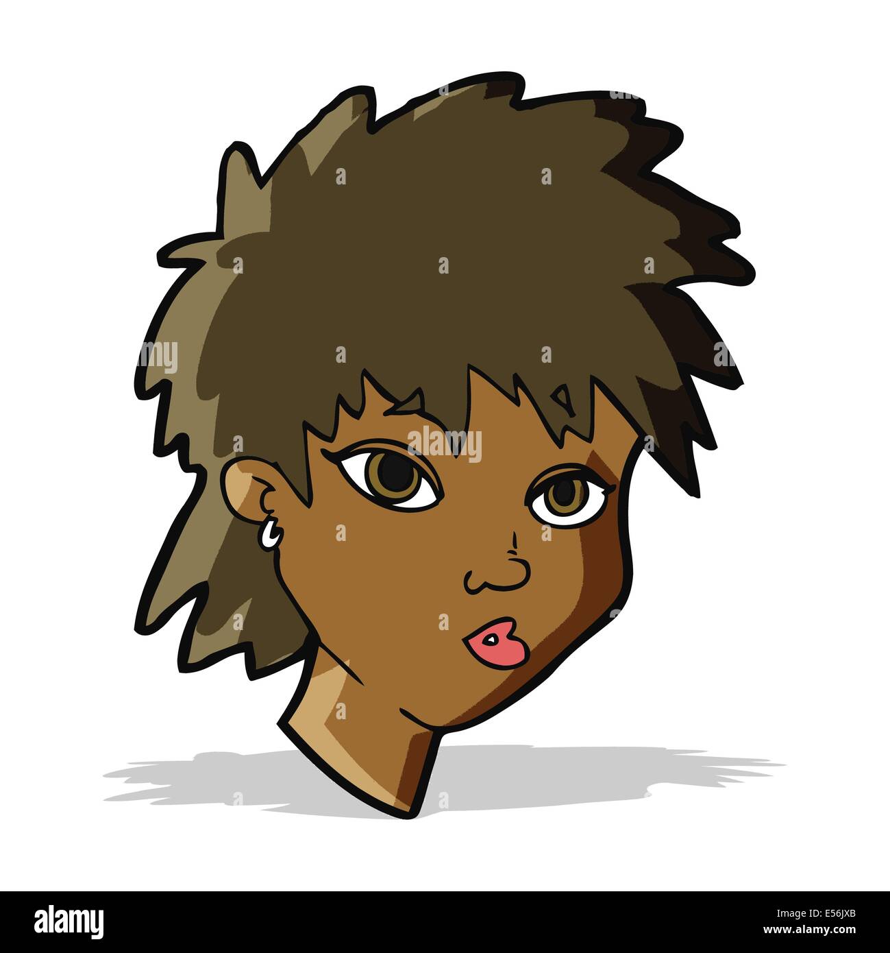 cartoon curious girl Stock Vector Image & Art - Alamy