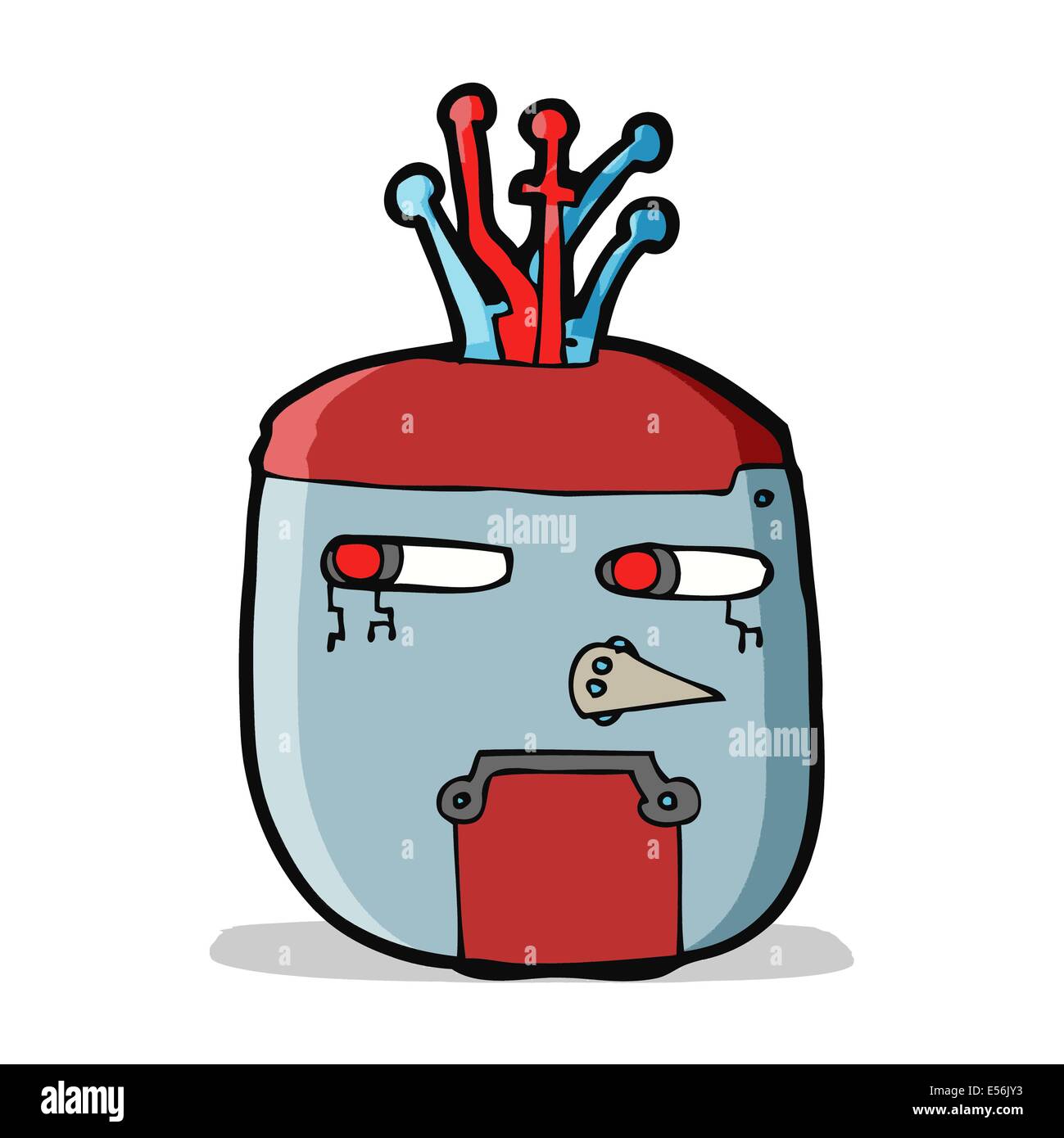 cartoon gold robot head Stock Vector Image & Art - Alamy