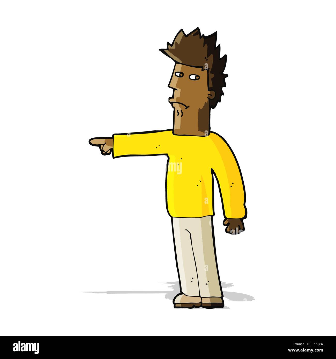 cartoon man pointing Stock Vector Image & Art - Alamy