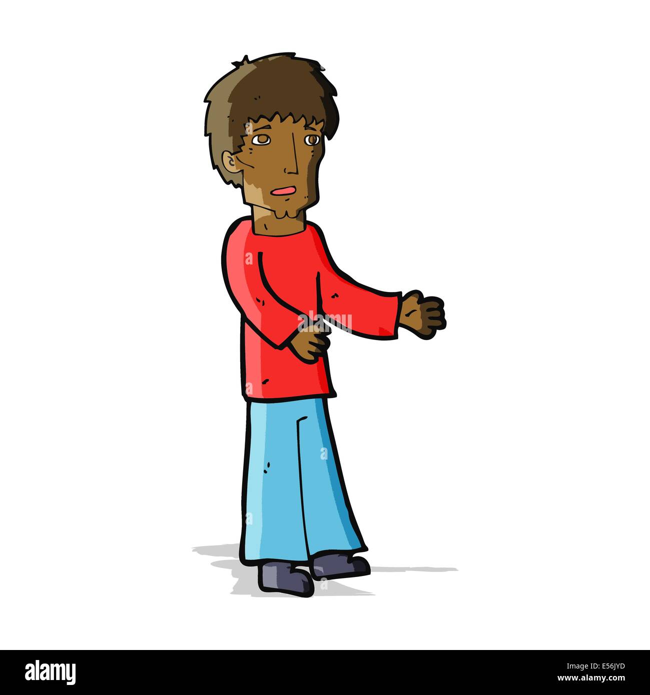 cartoon man explaining Stock Vector Image & Art - Alamy