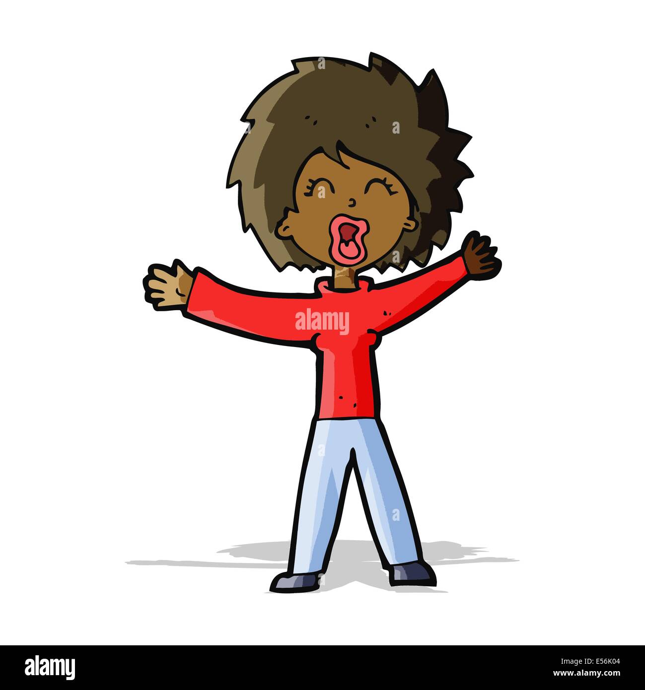 cartoon woman shouting Stock Vector Image & Art - Alamy