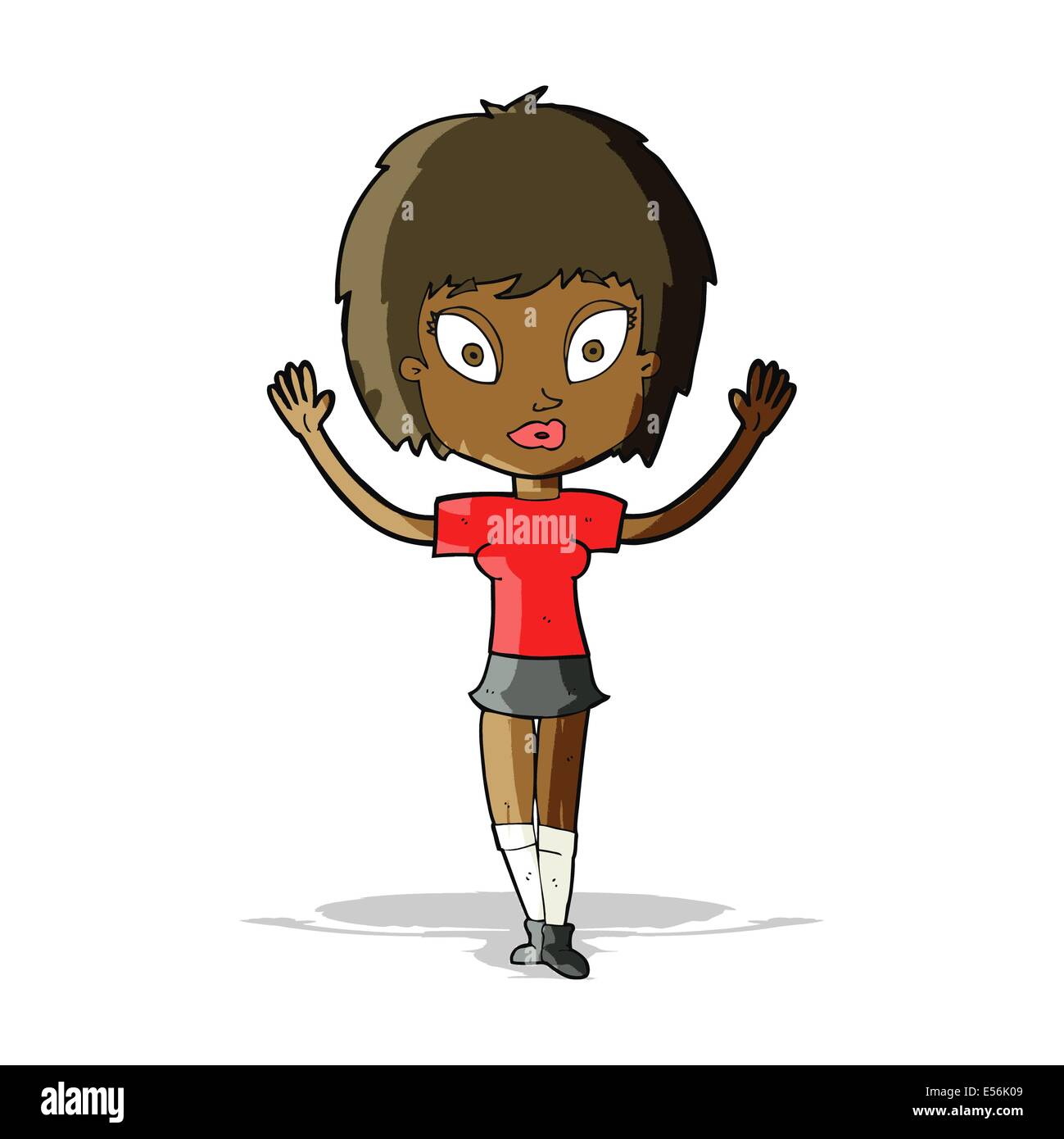 cartoon pretty girl Stock Vector Image & Art - Alamy