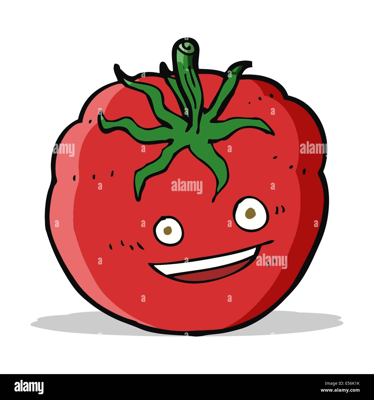 cartoon happy tomato Stock Vector Image & Art - Alamy