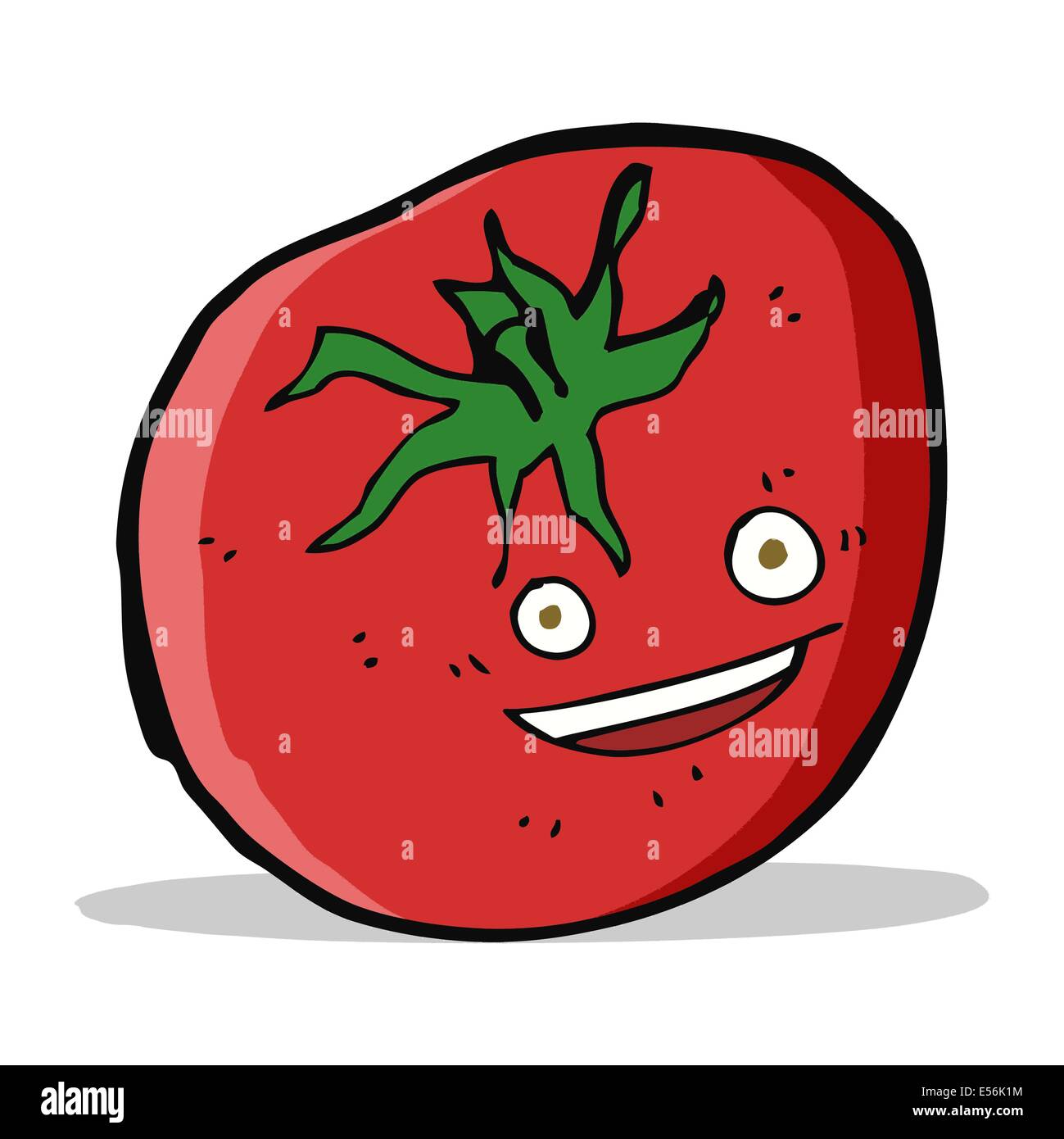 cartoon happy tomato Stock Vector Image & Art - Alamy