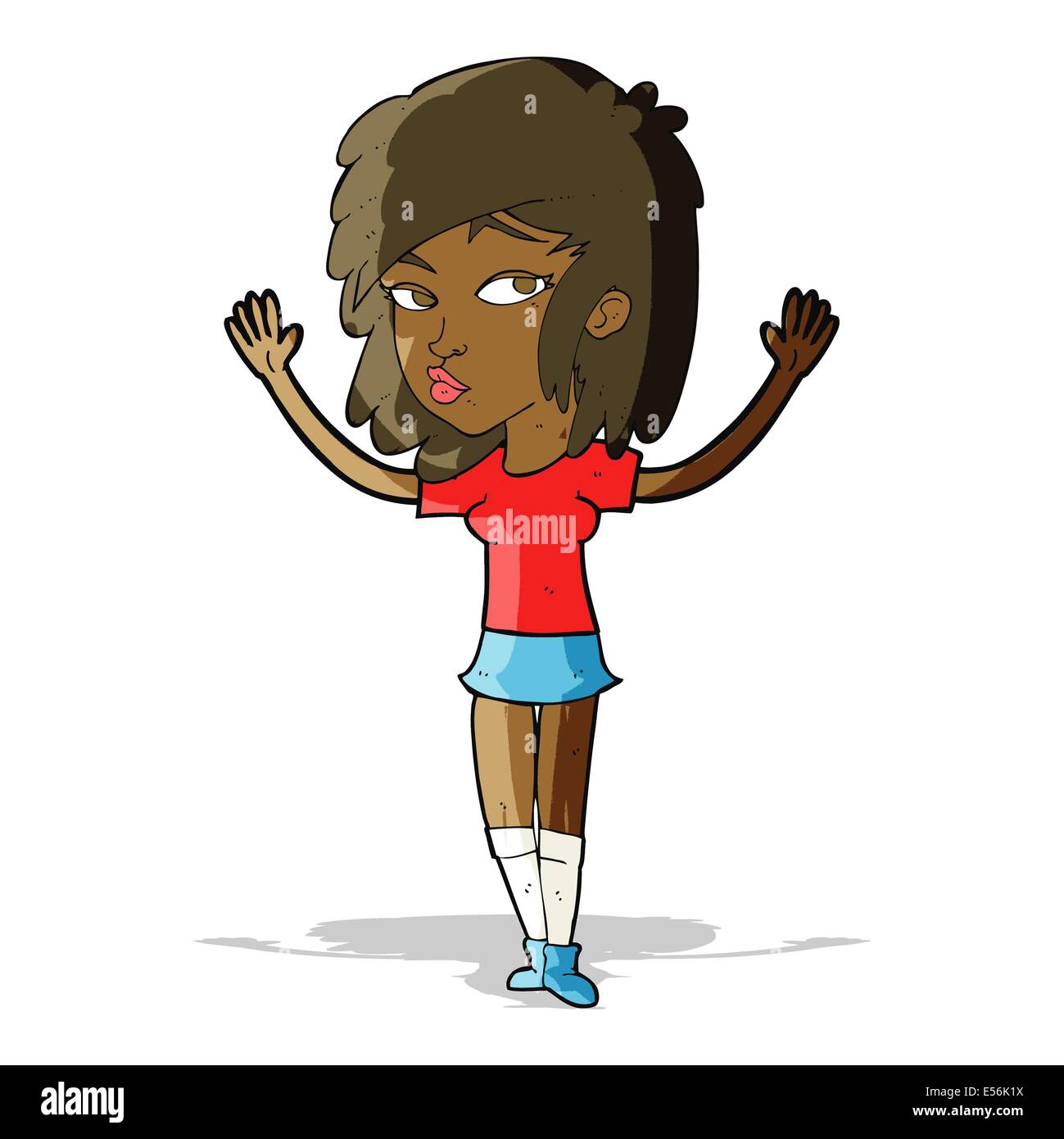 cartoon pretty girl Stock Vector Image & Art - Alamy