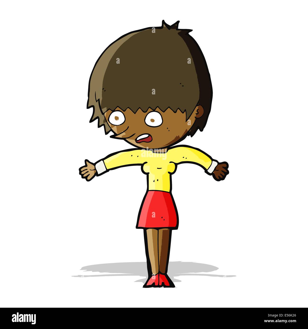 cartoon woman panicking Stock Vector Image & Art - Alamy