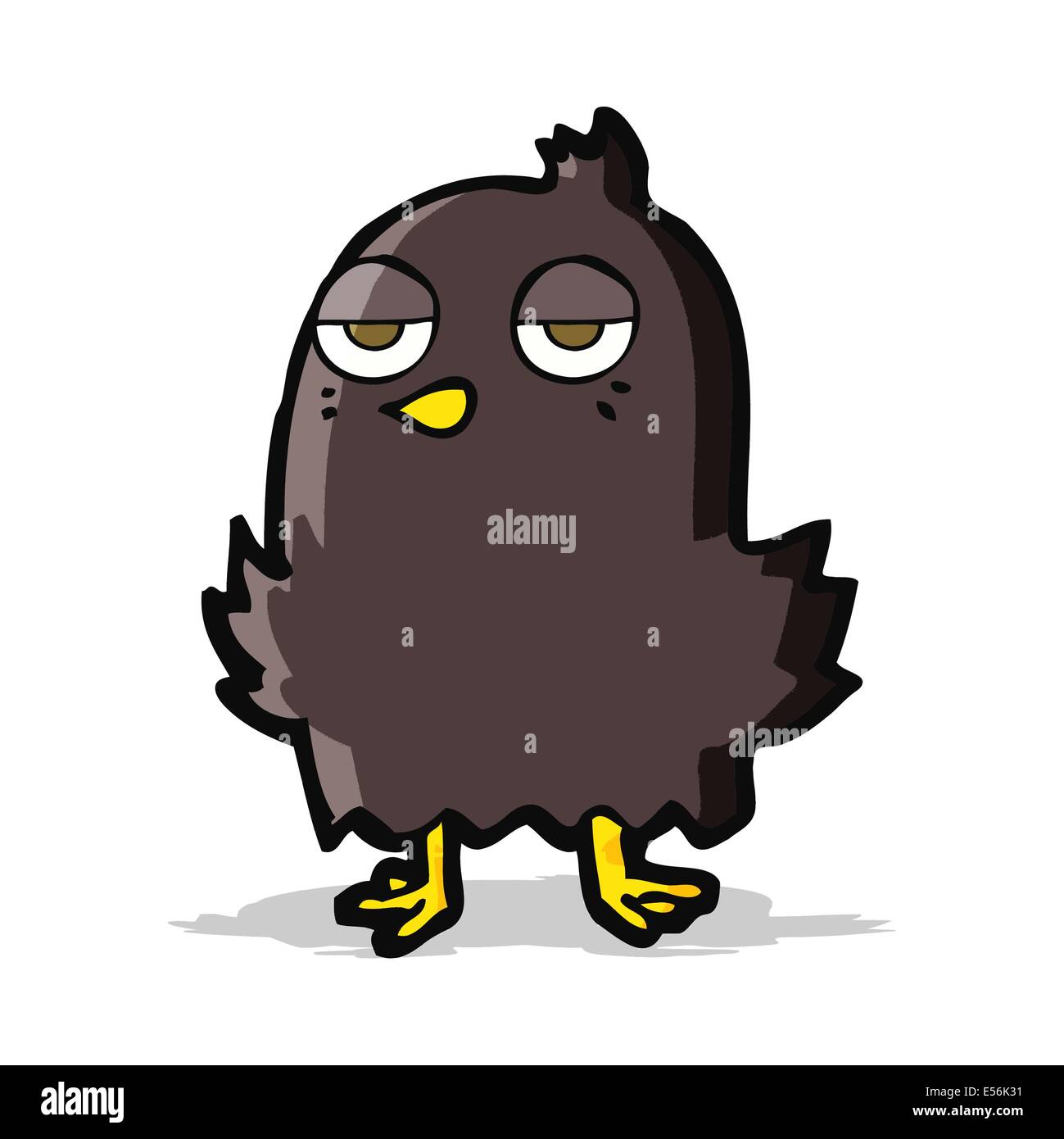 cartoon bored bird Stock Vector Image & Art - Alamy