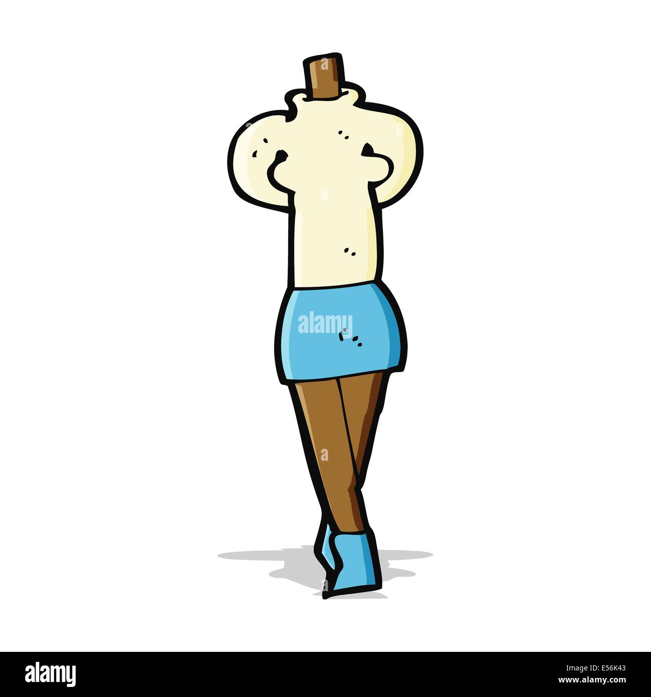 cartoon female body (mix and match cartoons or add own photos Stock ...