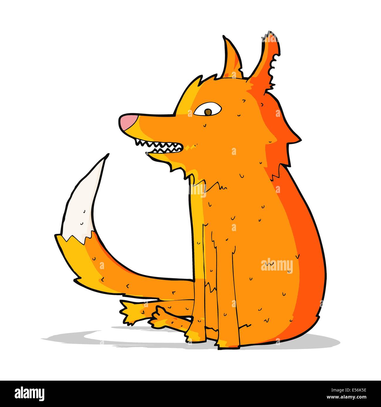 cartoon fox sitting Stock Vector Image & Art - Alamy