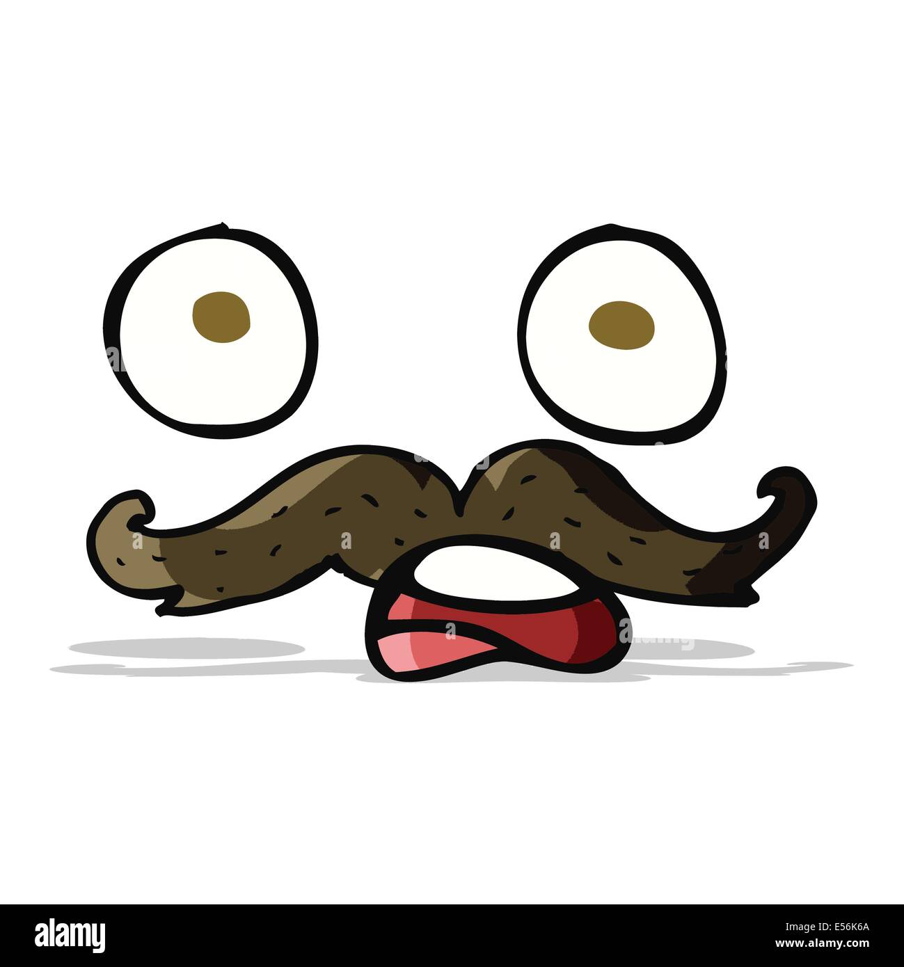 cartoon mustache face Stock Vector Image & Art - Alamy