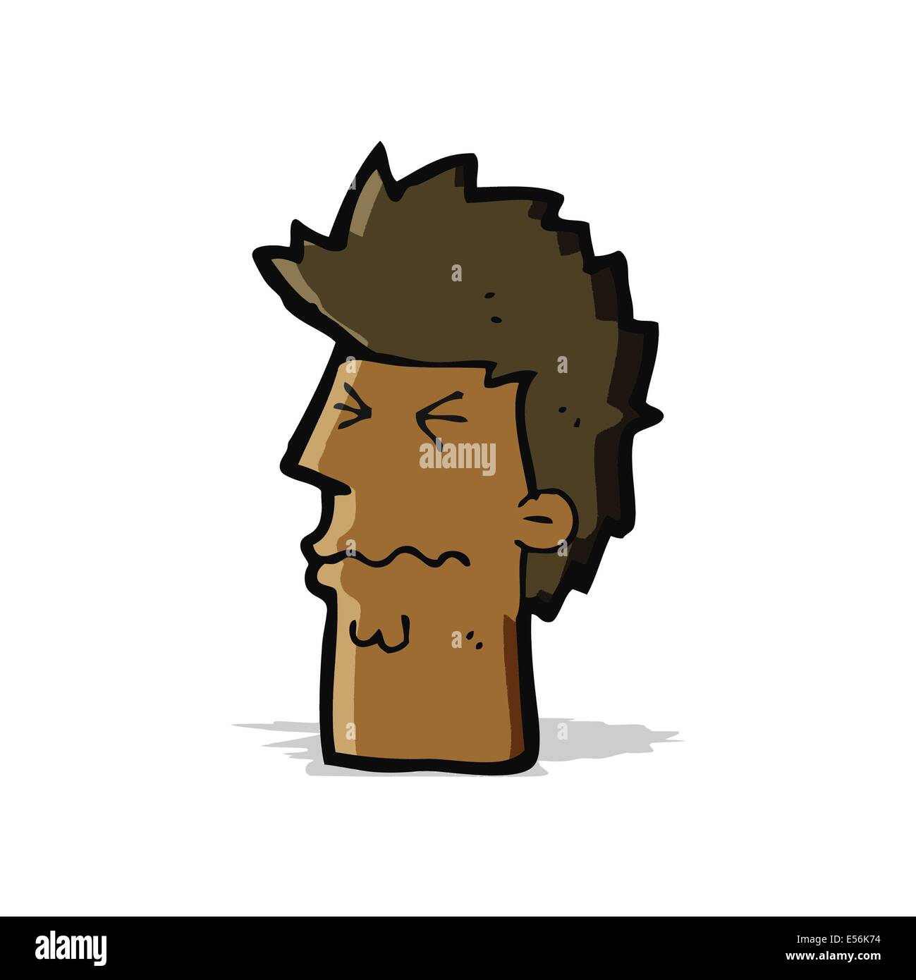 Cartoon stressed out face hi-res stock photography and images - Alamy