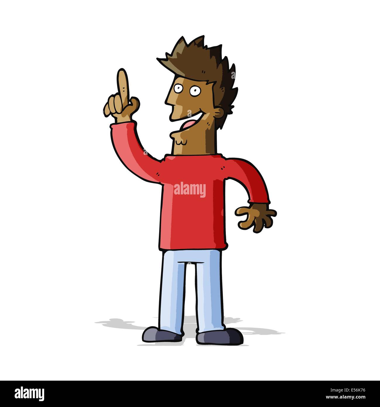 cartoon man with great new idea Stock Vector Image & Art - Alamy