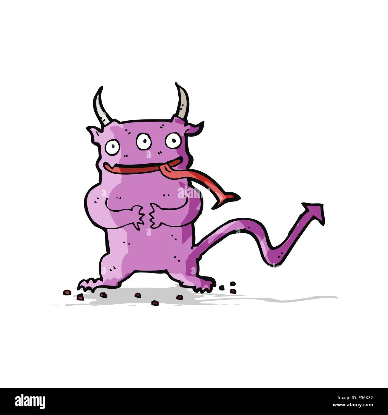 cartoon little demon Stock Vector Image & Art - Alamy