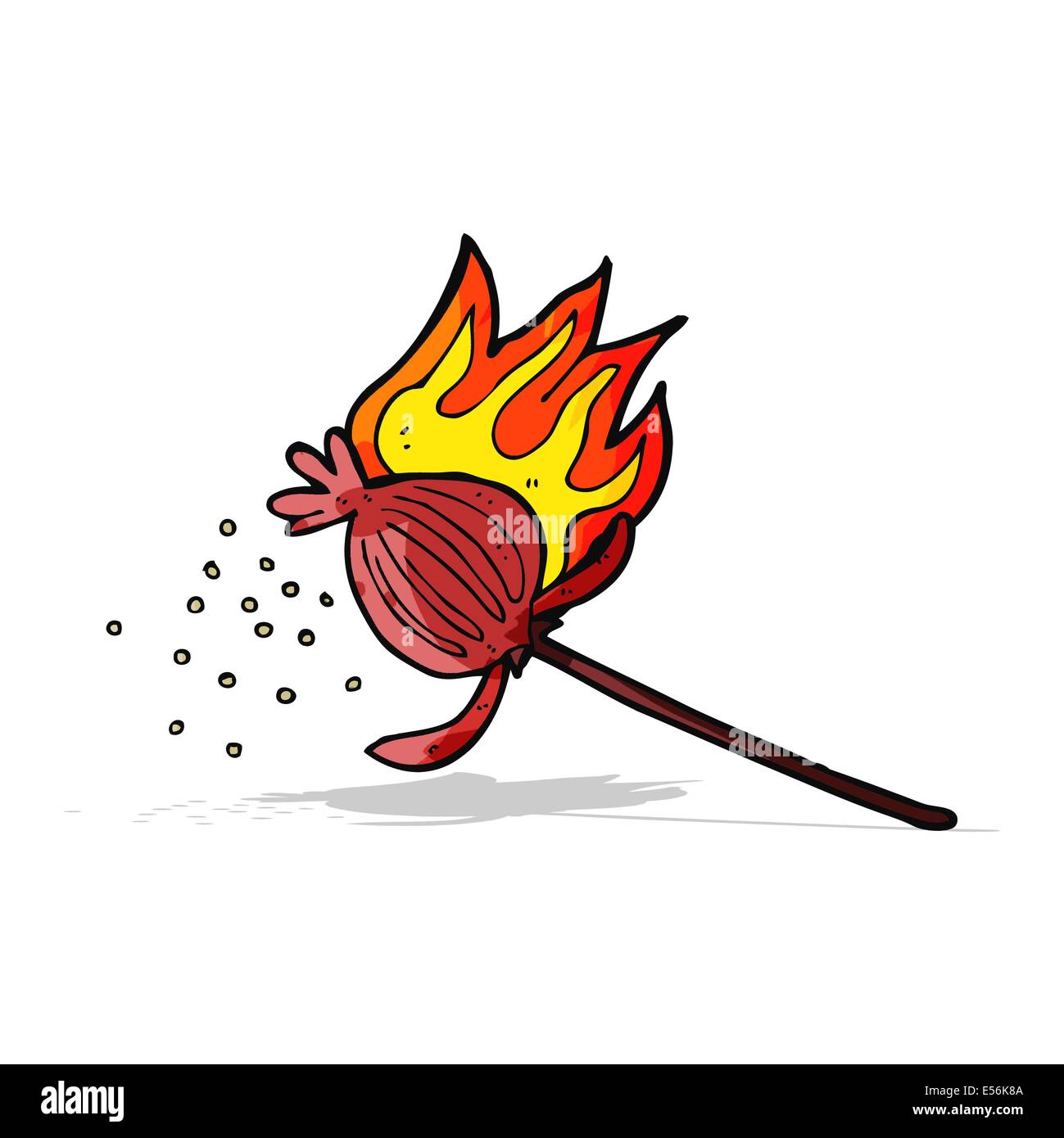 cartoon poppy flower Stock Vector Image & Art - Alamy