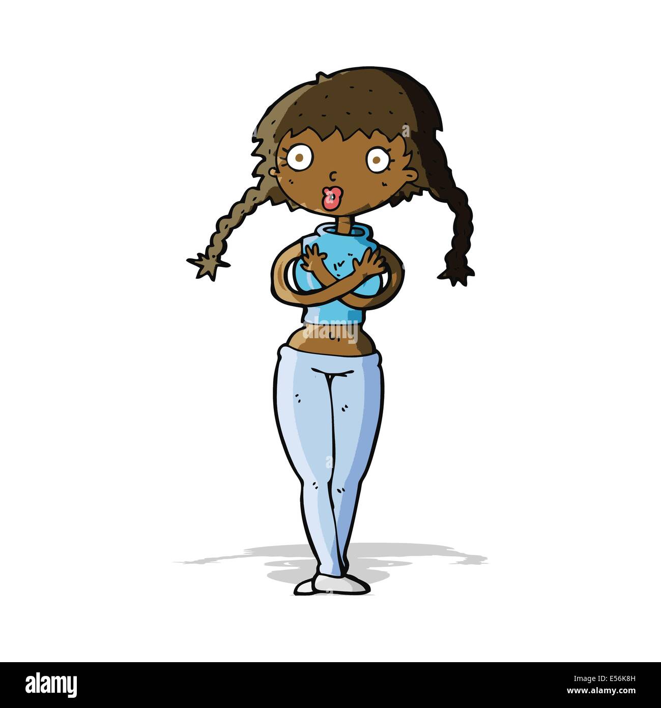 Offended woman Stock Vector Images - Alamy