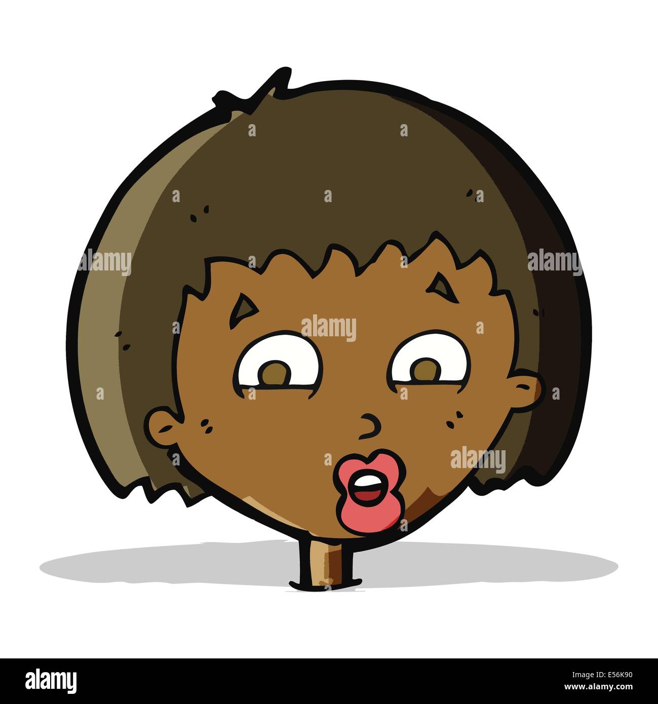 Cartoon shocked expression Cut Out Stock Images & Pictures - Alamy